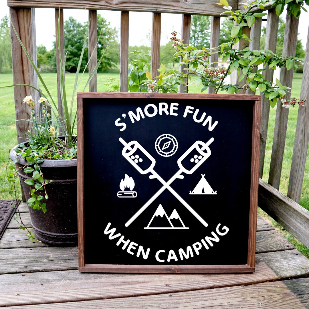 Rustic RV Camping Sign Outdoor Camper Decor for Your Campsite, Custom ...