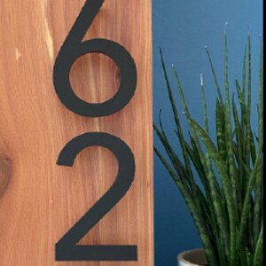 Modern Raised Number House Number Sign, Address Sign, Address Numbers ...