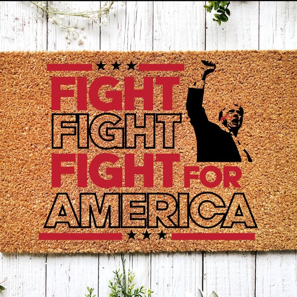 Trump Fight Doormat - Etsy