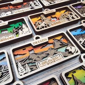 Display Your Pride With Our Personalized State License Frame Wall ...