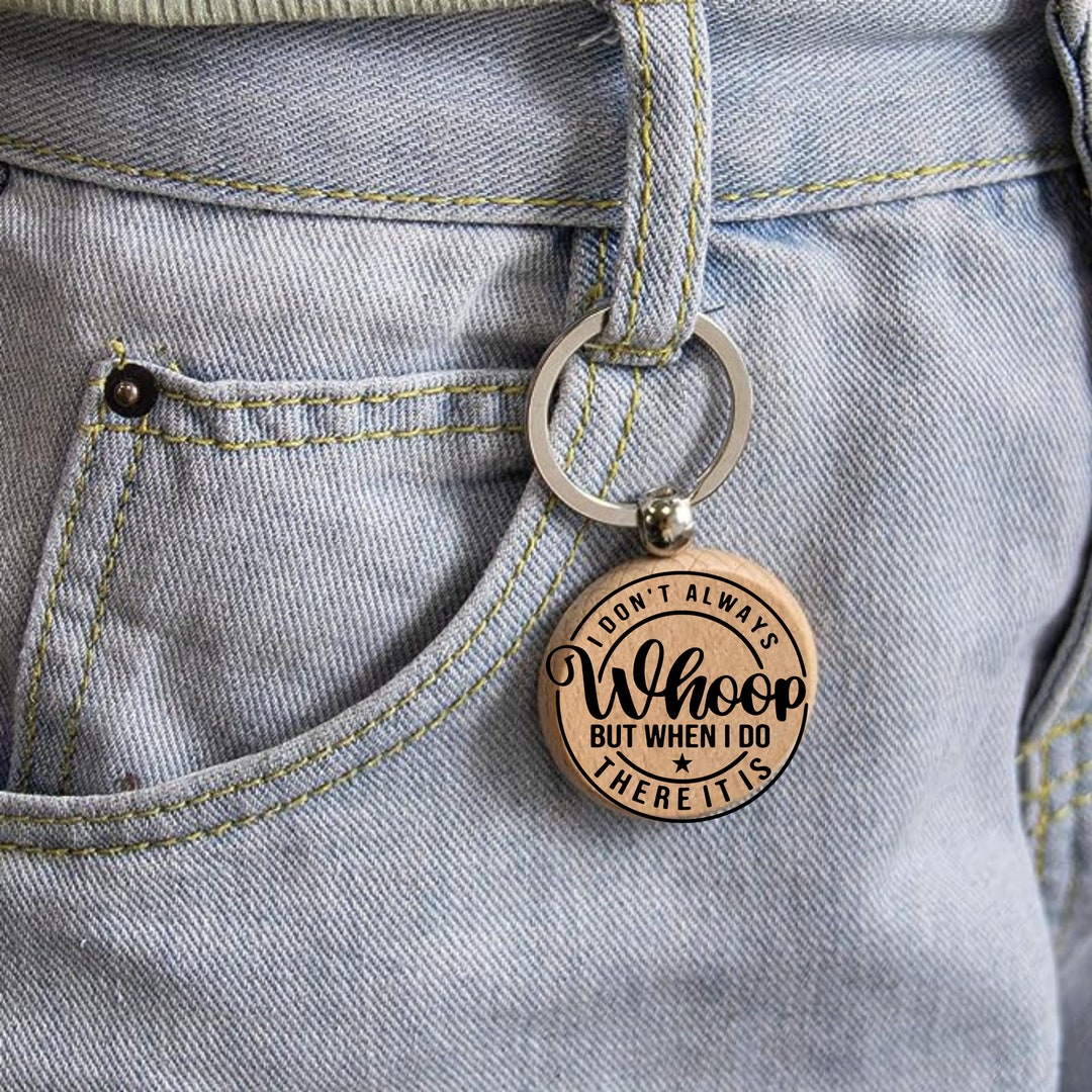 Engraved Wood Key Chain, Custom Keychain Gift for Home, Car, Office ...