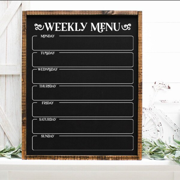 Dry Erase Menu Board - Etsy