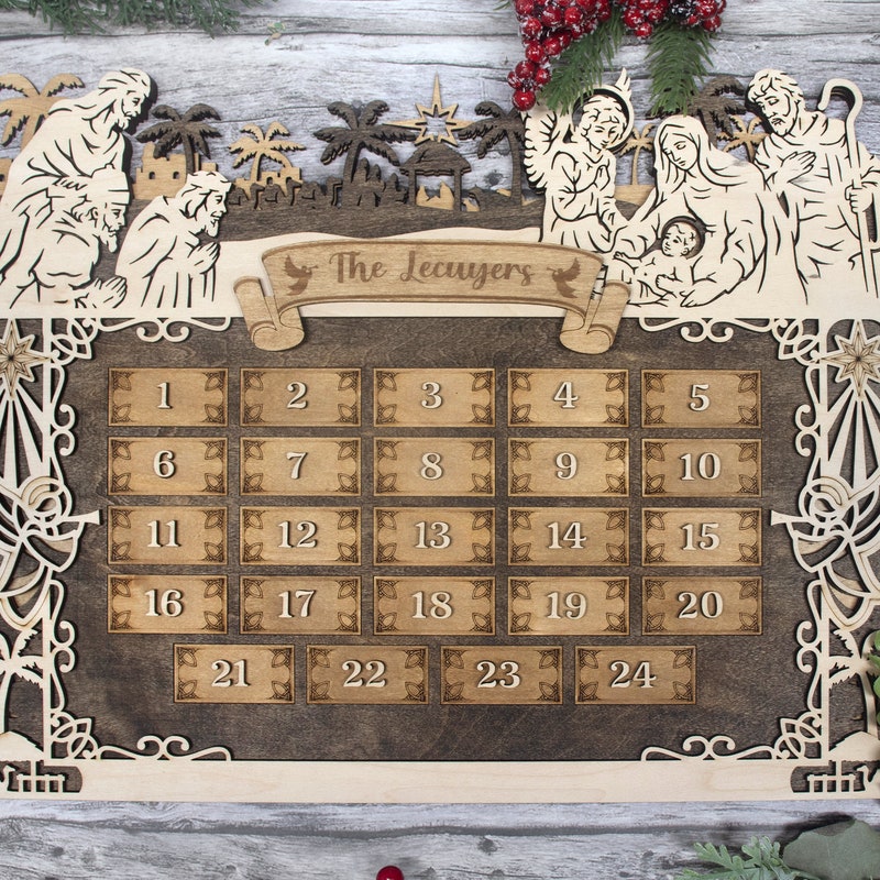 Christian Advent Calendar - Etsy