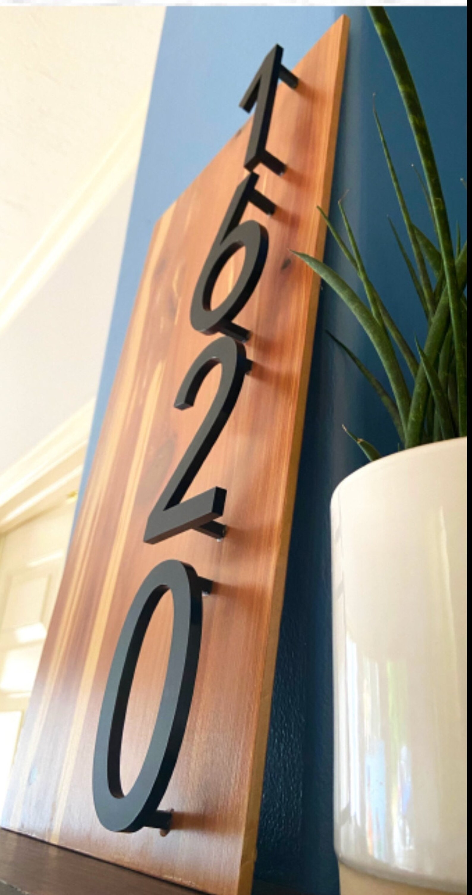 Modern Raised Number House Number Sign Address Sign Address - Etsy