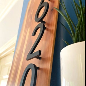 Modern Raised Number House Number Sign, Address Sign, Address Numbers ...