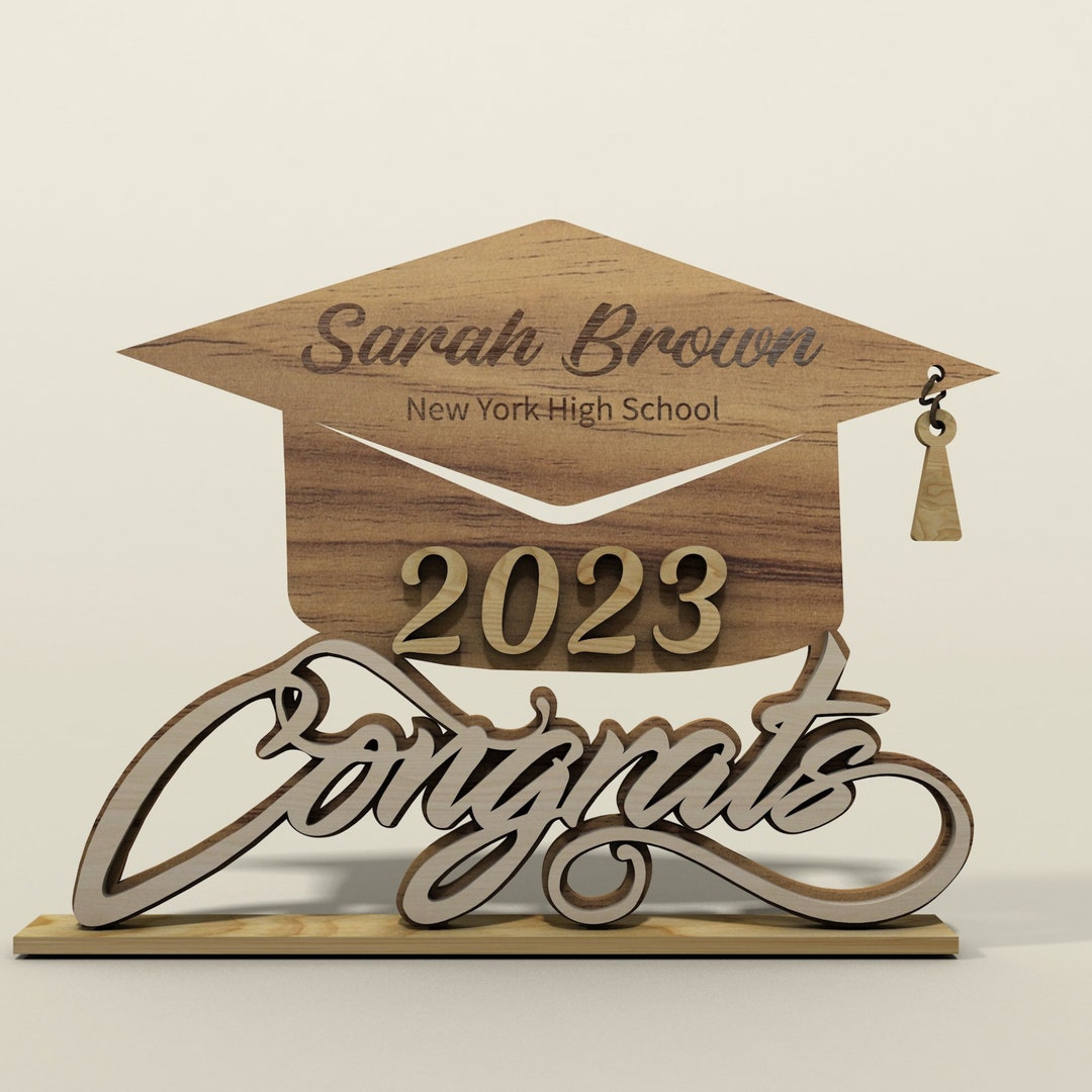 Class of 2023 Personalized Wooden Graduation Gift, College Graduation ...