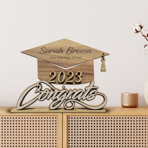 Class of 2023 Personalized Wooden Graduation Gift, College Graduation ...