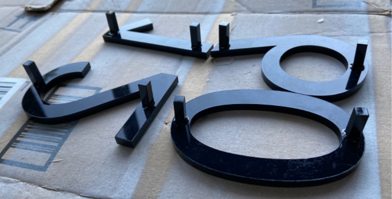 Modern Raised Number House Number Sign Address Sign Address - Etsy