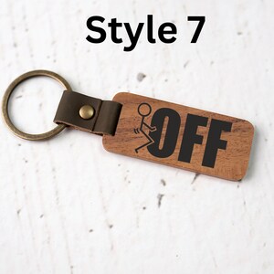 Funny Engraved Wooden Keychains, One Piece Car Keychains, Keychain for ...