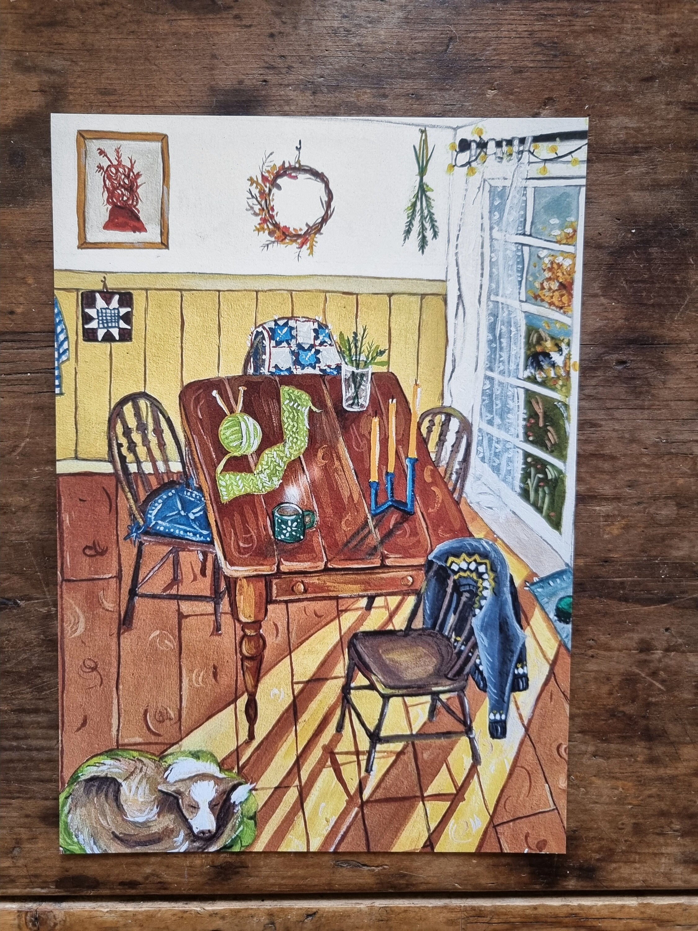 Sunday Morning Art Print of Original Gouache Painting - Etsy