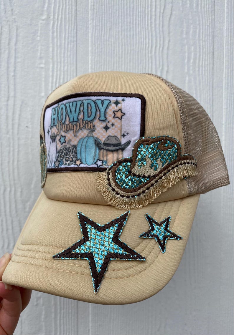 Cowboy Hat Fringe Western Iron on Patch for Trucker Hat, Clothing, or ...