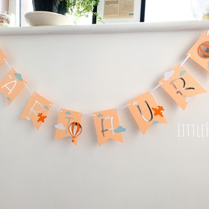 Hot Air Balloon Personalised Banner - Etsy