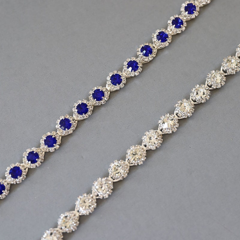 Blue Rhinestone Trim - Etsy