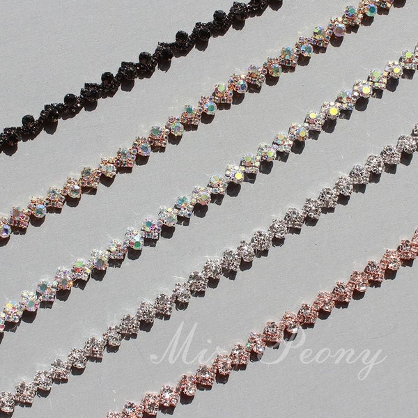 Rhinestone Trim - Etsy
