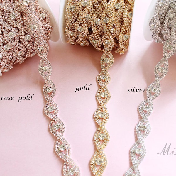 Rhinestone Trim - Etsy