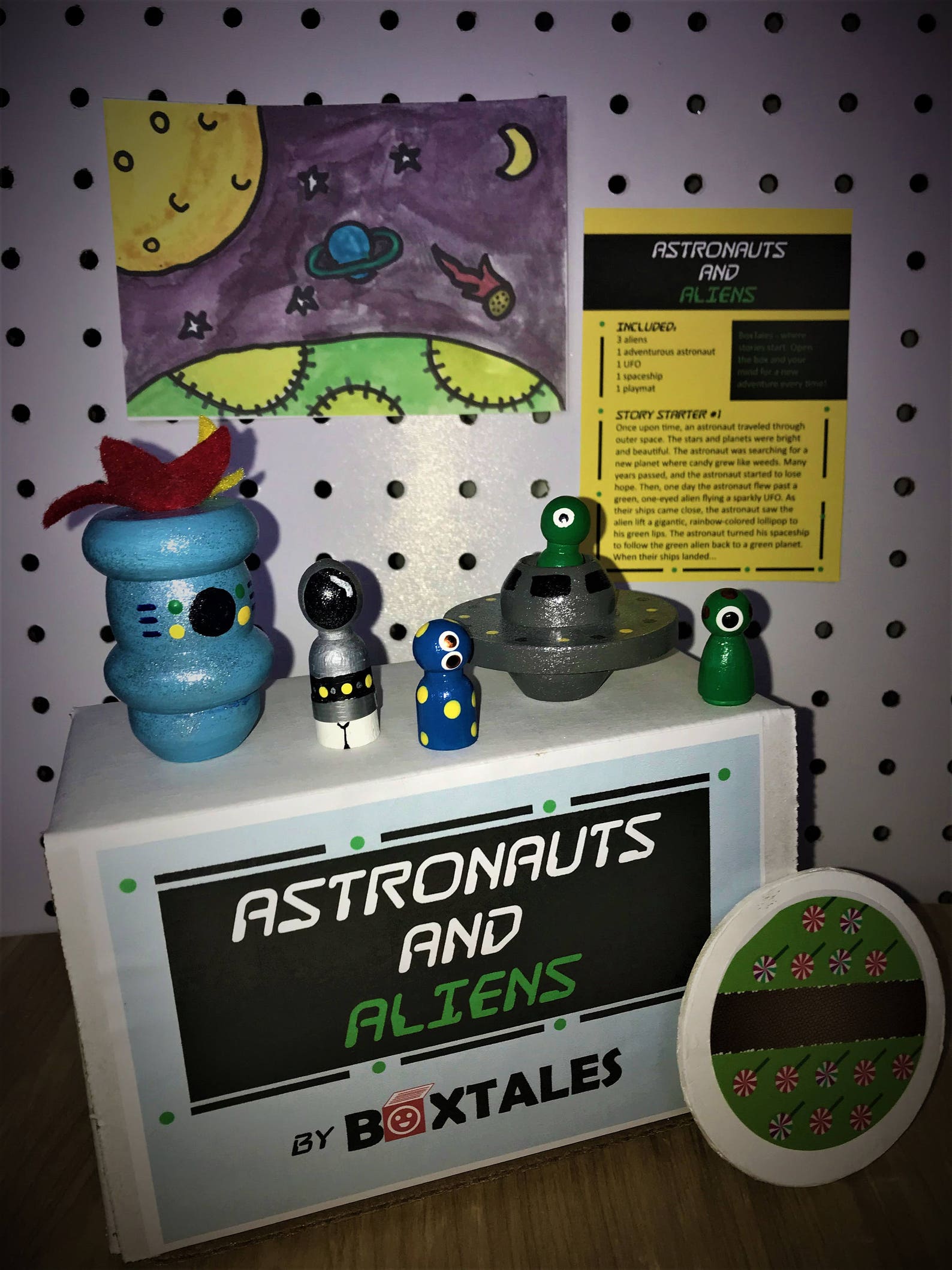 Astronauts and Aliens Outer Space Shuttle Story Box Pretend Play - Etsy