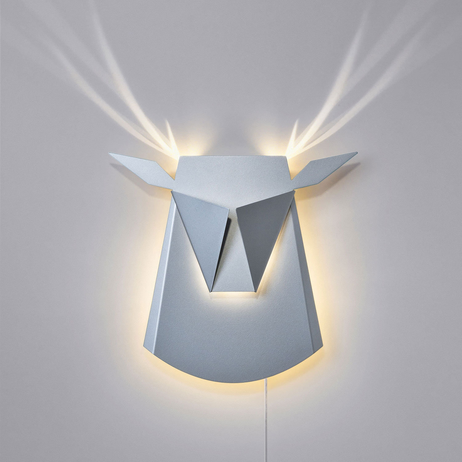 Gold Aluminum Deer Head LED Light Fixture - Etsy
