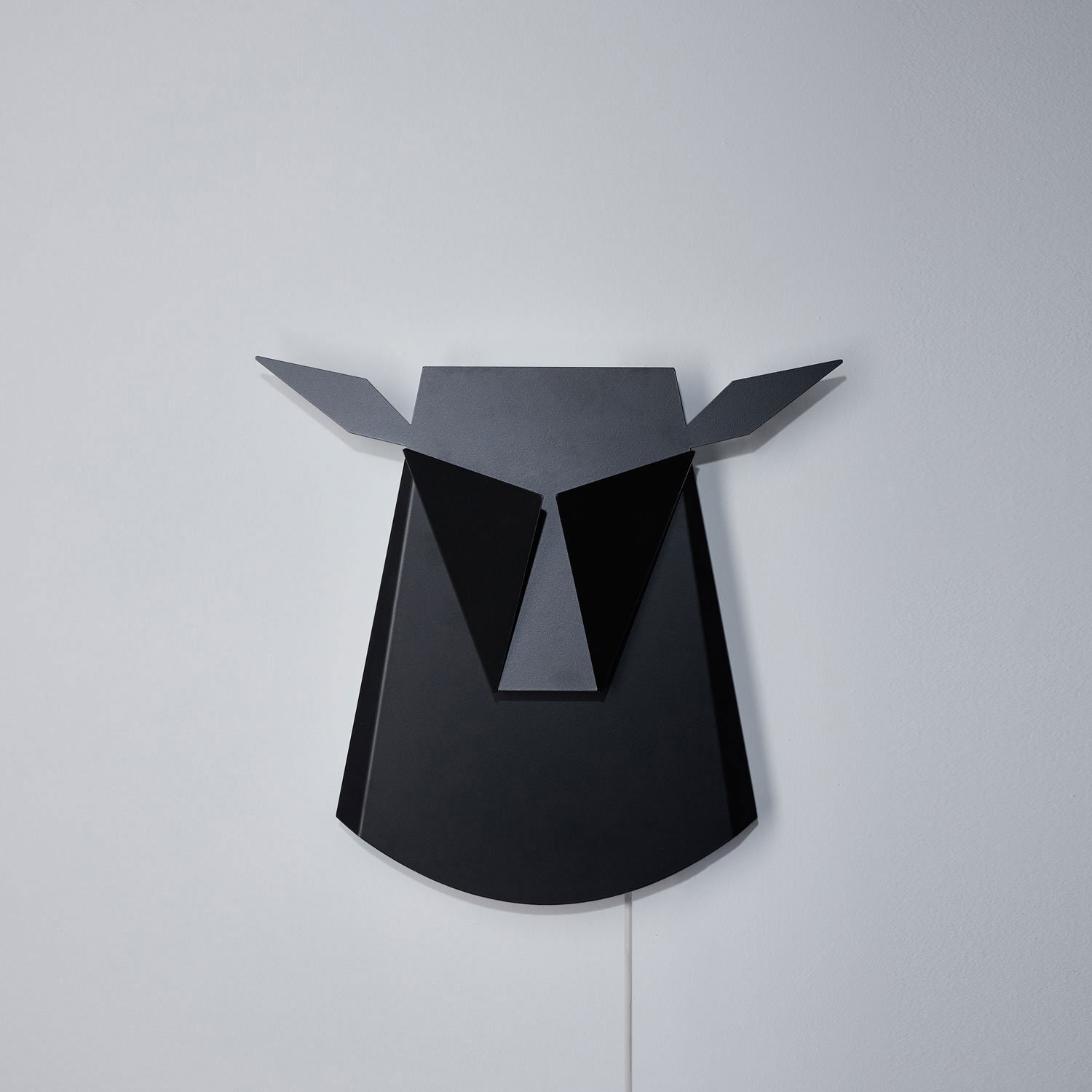 Black Aluminum Deer Head LED Light Fixture - Etsy