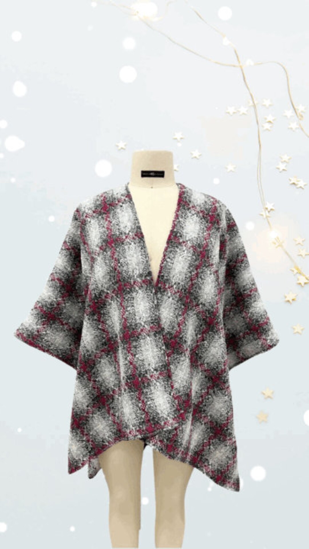 New Arrival, Poncho, Chic Houndstooth Poncho, Cozy Poncho, Timeless ...