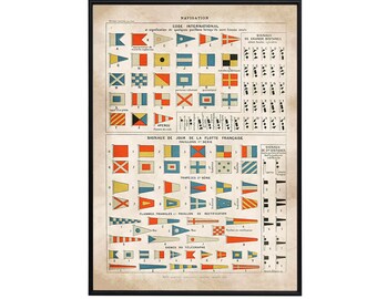 Marine Flags Poster - Etsy