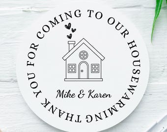 Housewarming Party Favor Stickers, Housewarming Party Favors, New Home ...