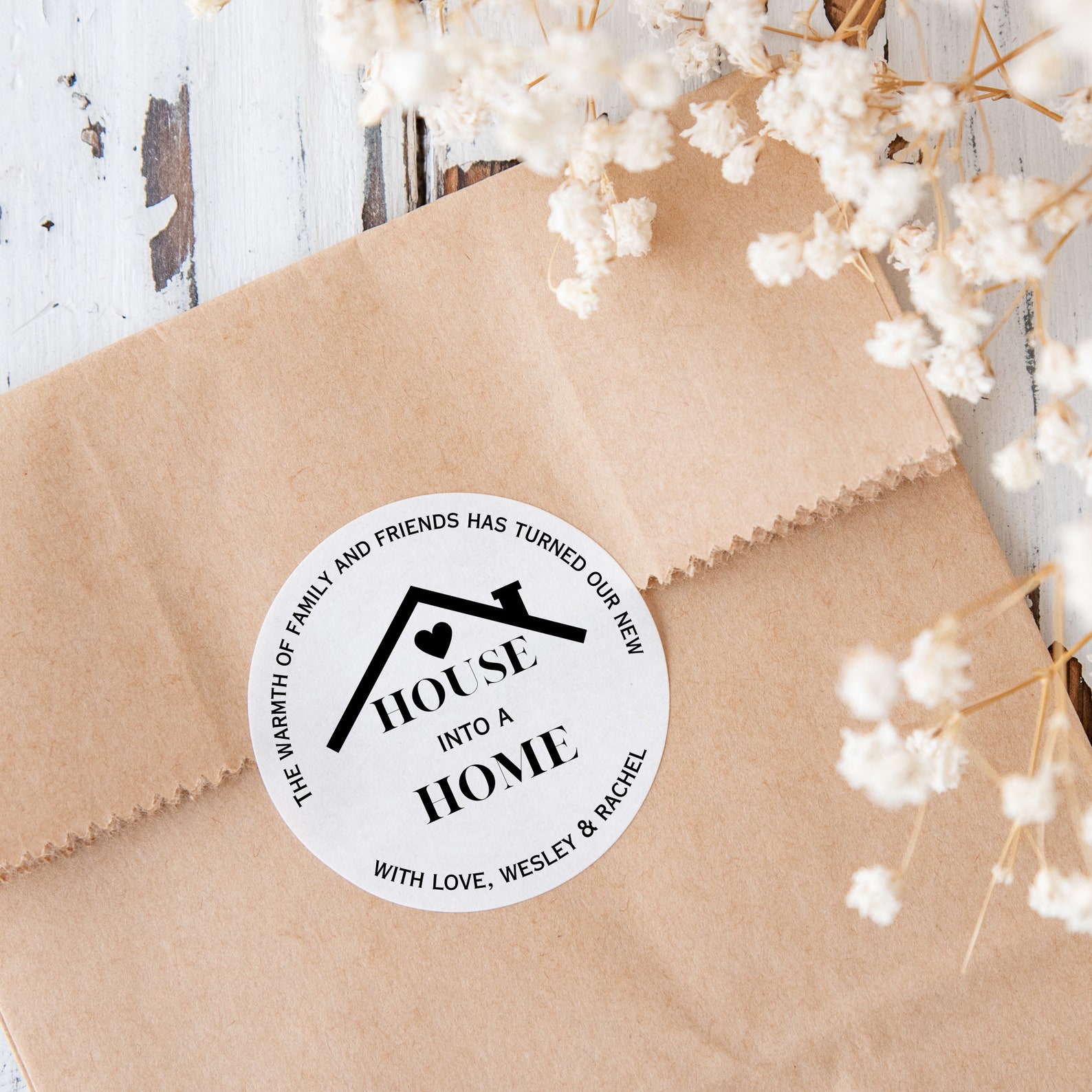 Housewarming Party Favor Stickers, Housewarming Party Favors, New Home ...