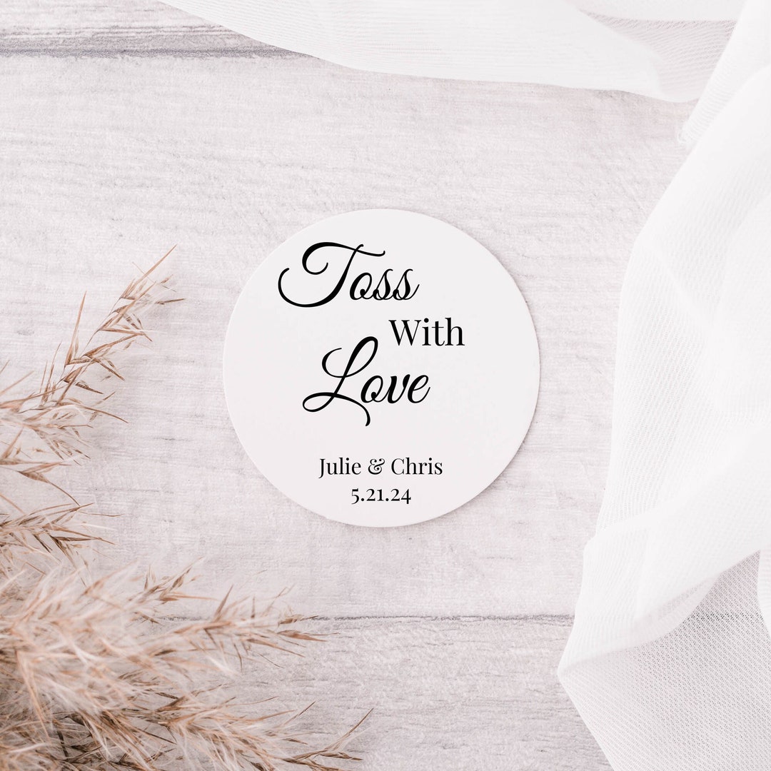 Petal Toss Wedding Favor Label, Candy Labels, Personalized Favor ...
