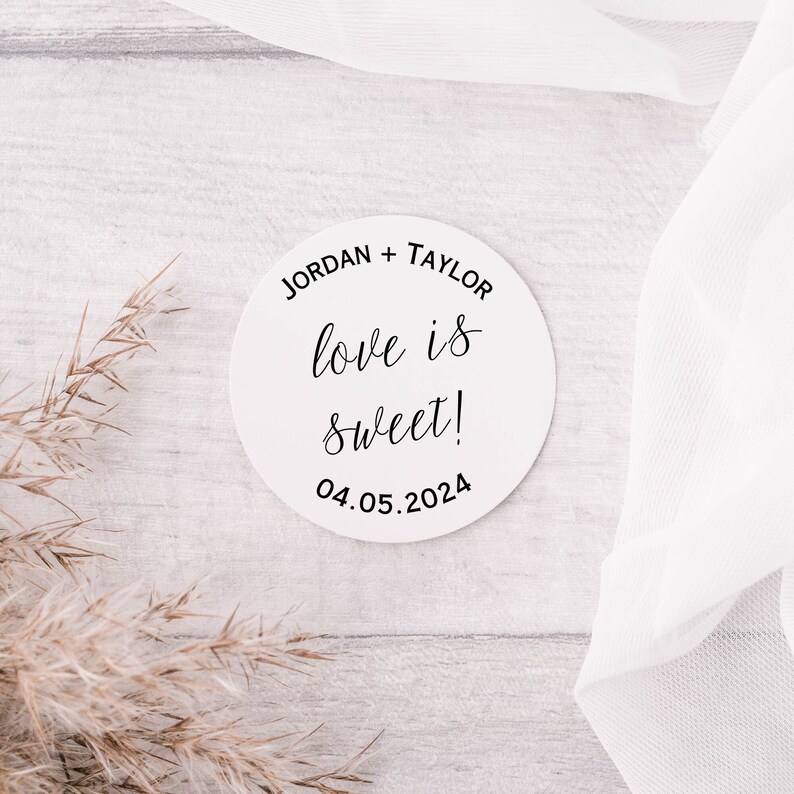 All You Need is Love & Candy Labels - Personalized Party Favor Stickers ...