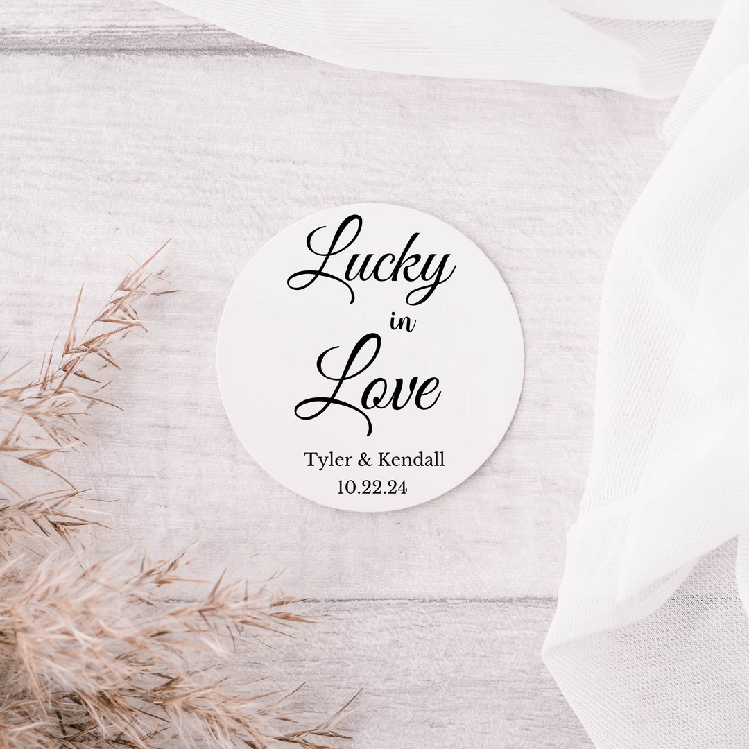 Personalized Lottery Ticket Wedding Favor Sticker Reception - Etsy