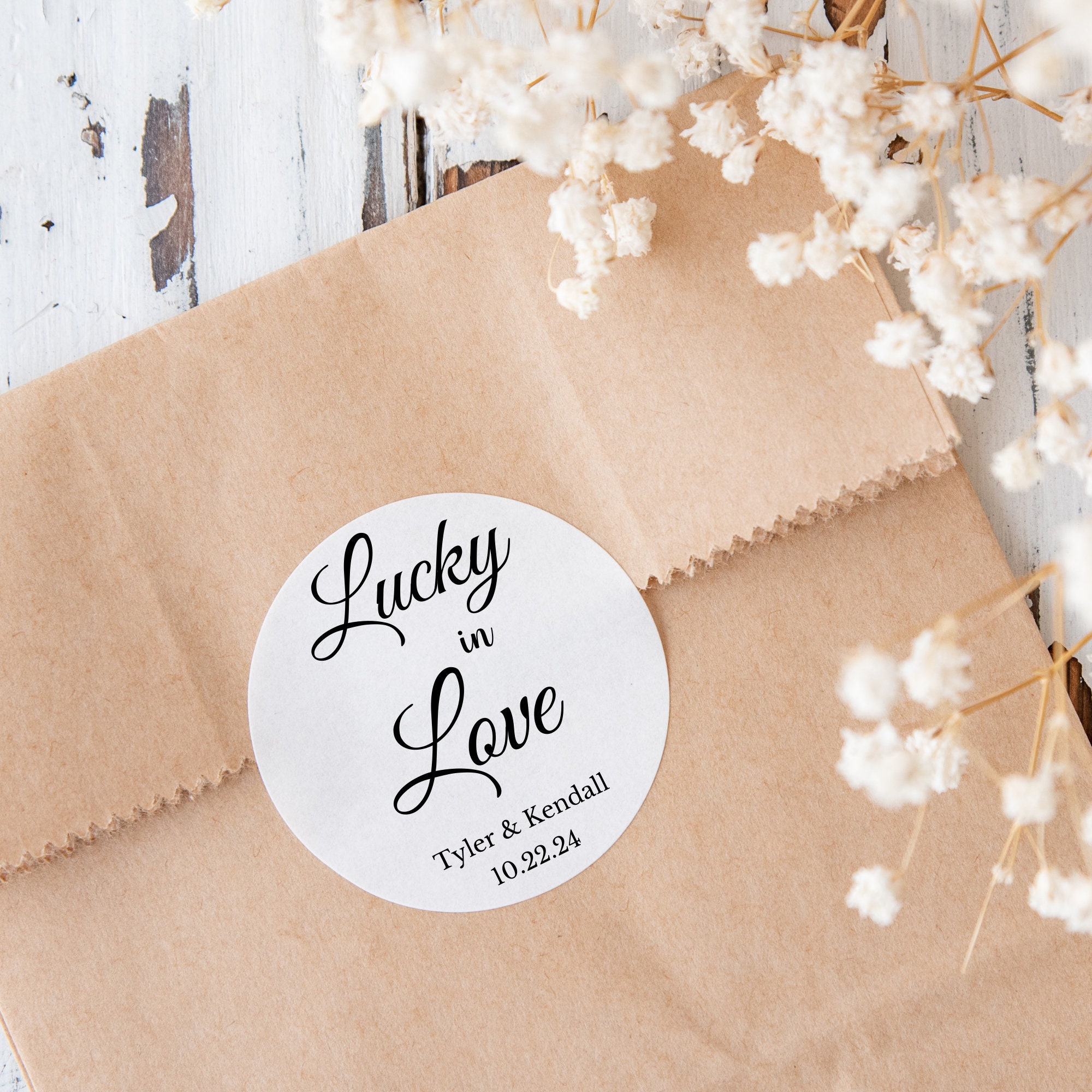 Personalized Lottery Ticket Wedding Favor Sticker Reception - Etsy