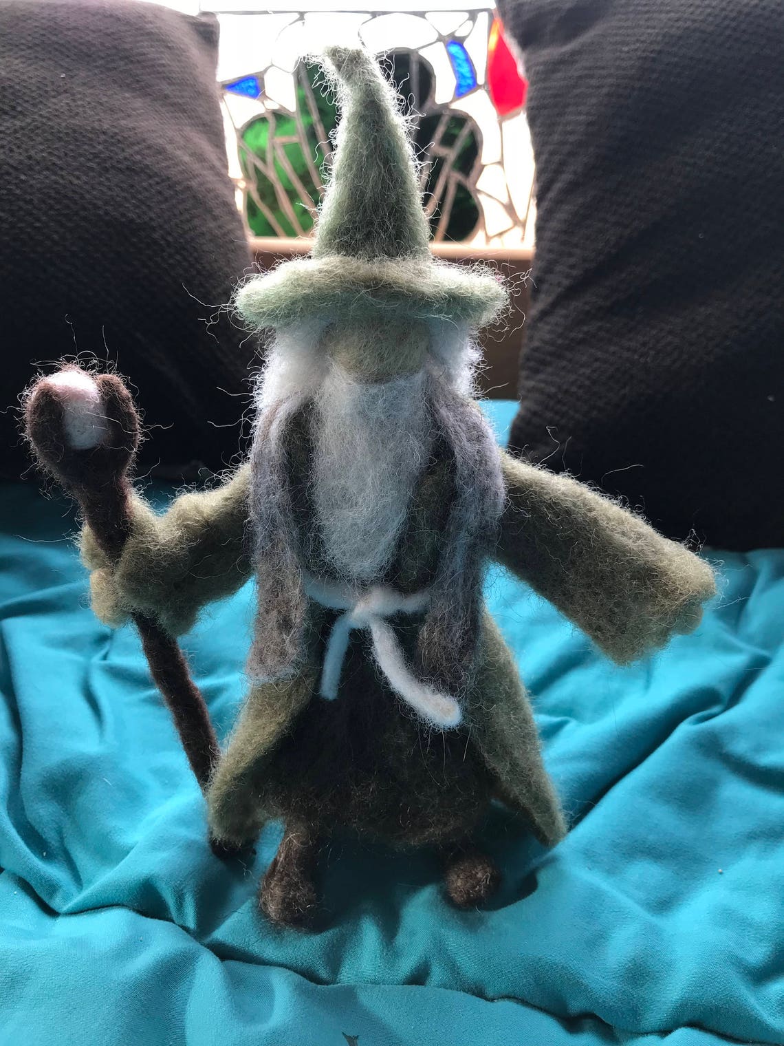 Needle Felted Wizard With Staff - Etsy