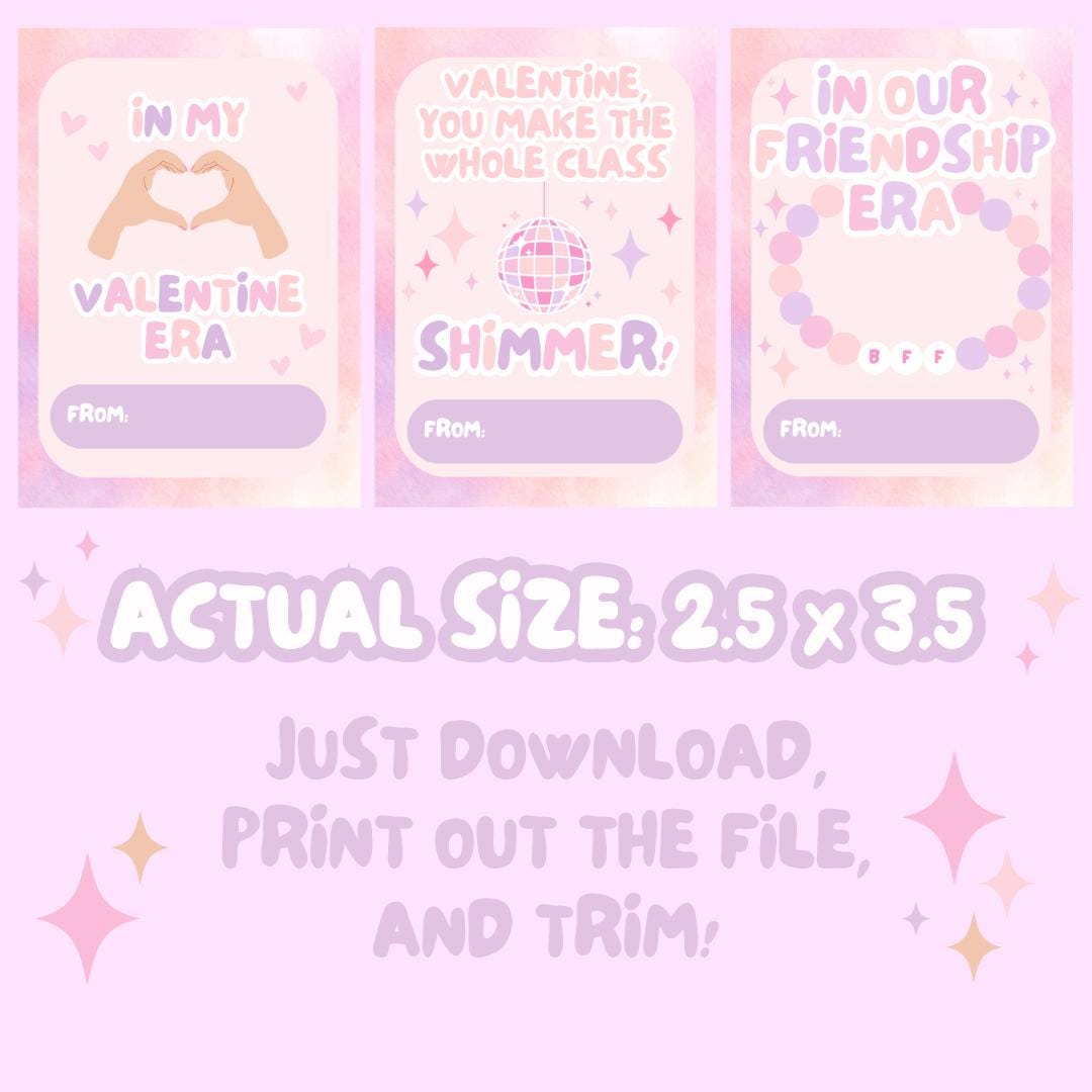 Swiftie Valentine's Day Cards, Taylor Valentine's, Classroom Printable ...
