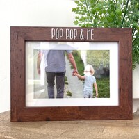 Picture Name Frame Laser Engraved POP, POPPY, GRAM, Grammy, Pop Pop - Etsy