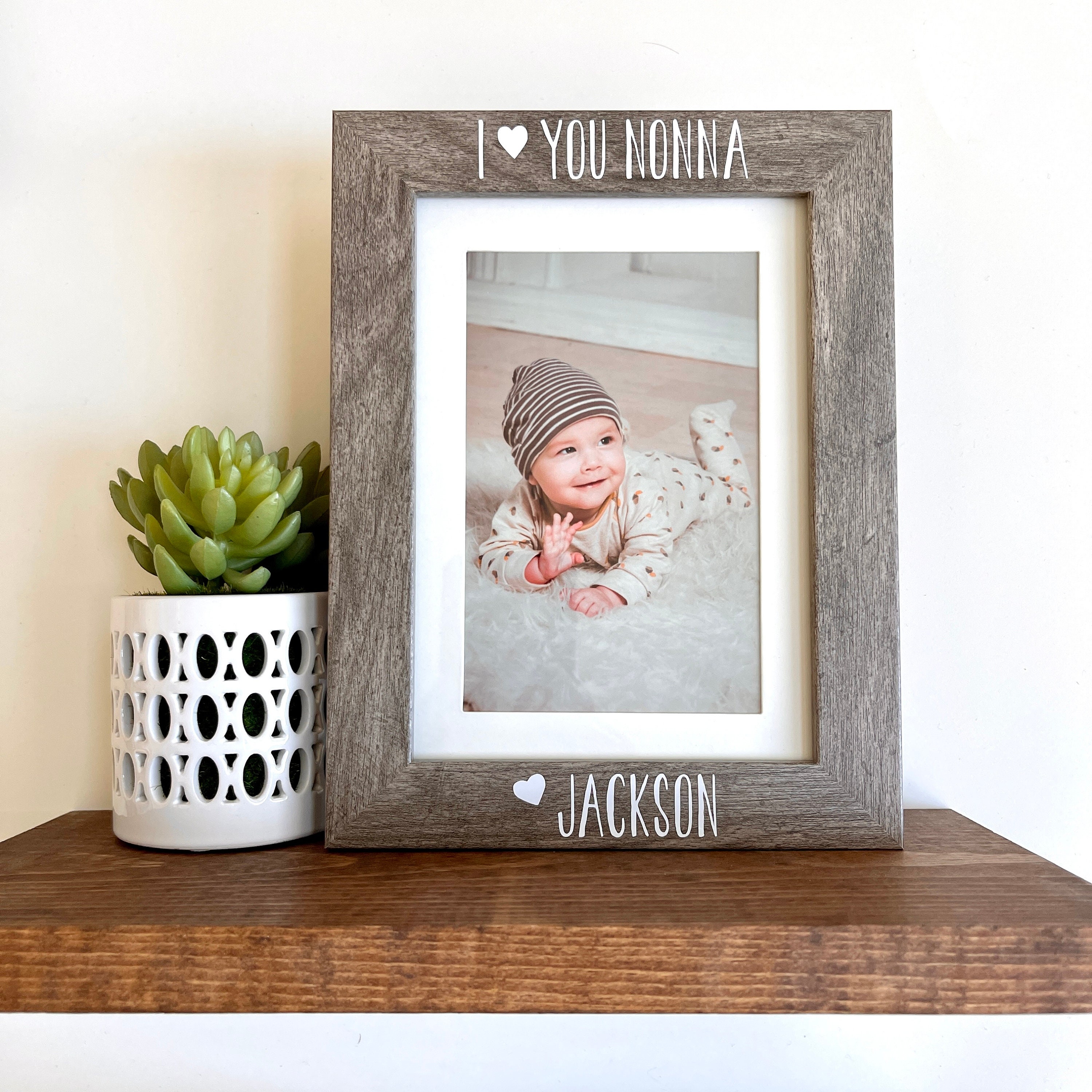 I Love You Nonna Picture Frame, Nonna Gift, Mother's Day Gift ...