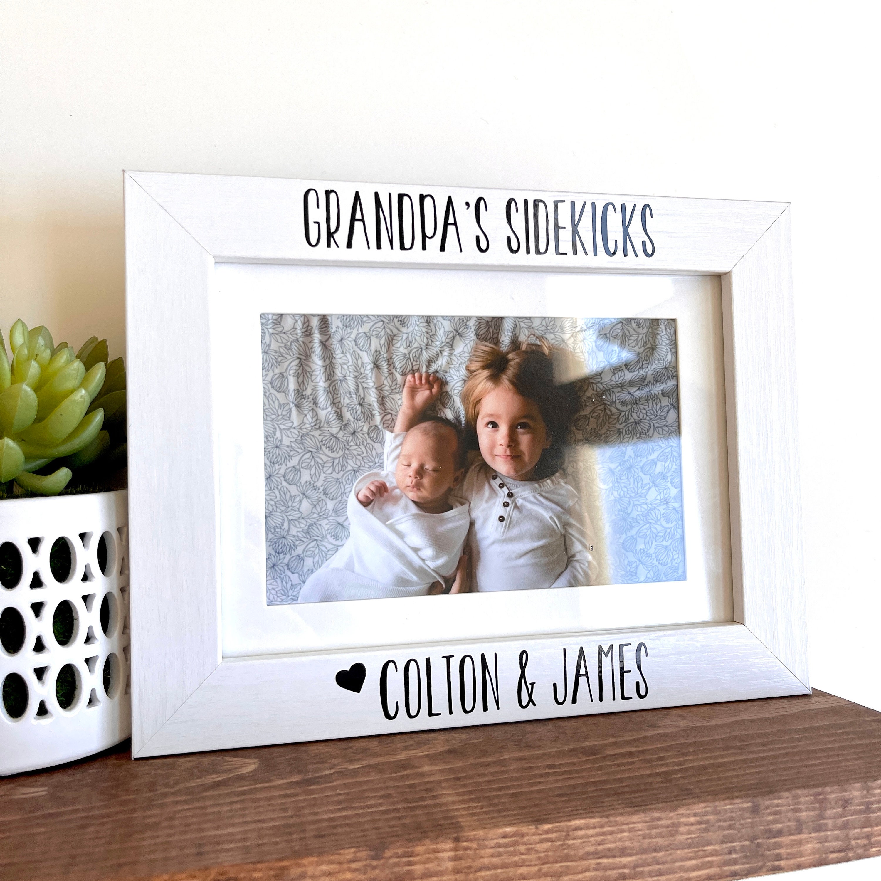 Grandpa's Sidekicks Picture Frame Grandpa Picture Frame - Etsy