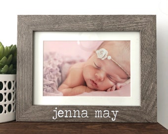 Personalized Baby Name Picture Frame Gift, Personalized Baby Picture ...
