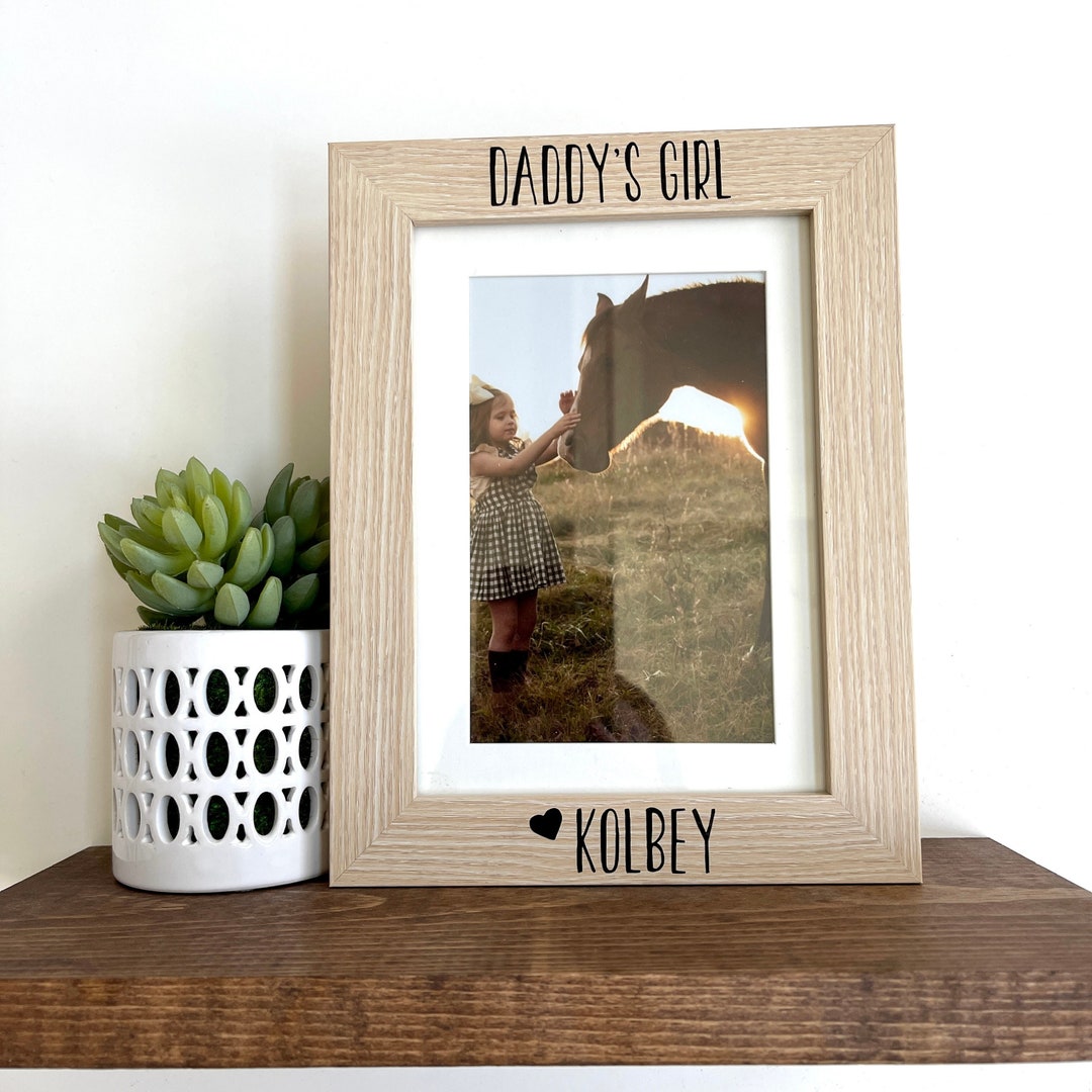 Daddy's Girl Picture Frame, Gift for Dad, Christmas Gift to Dad, Father ...