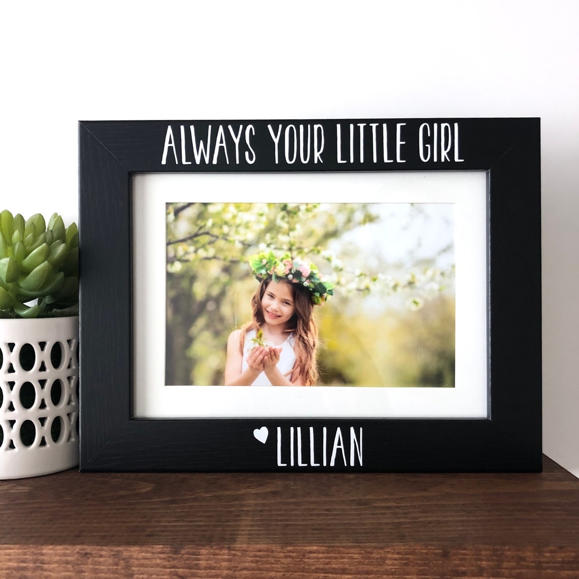 Always Your Little Girl Picture Frame, From Daughter, Wedding Gift From ...
