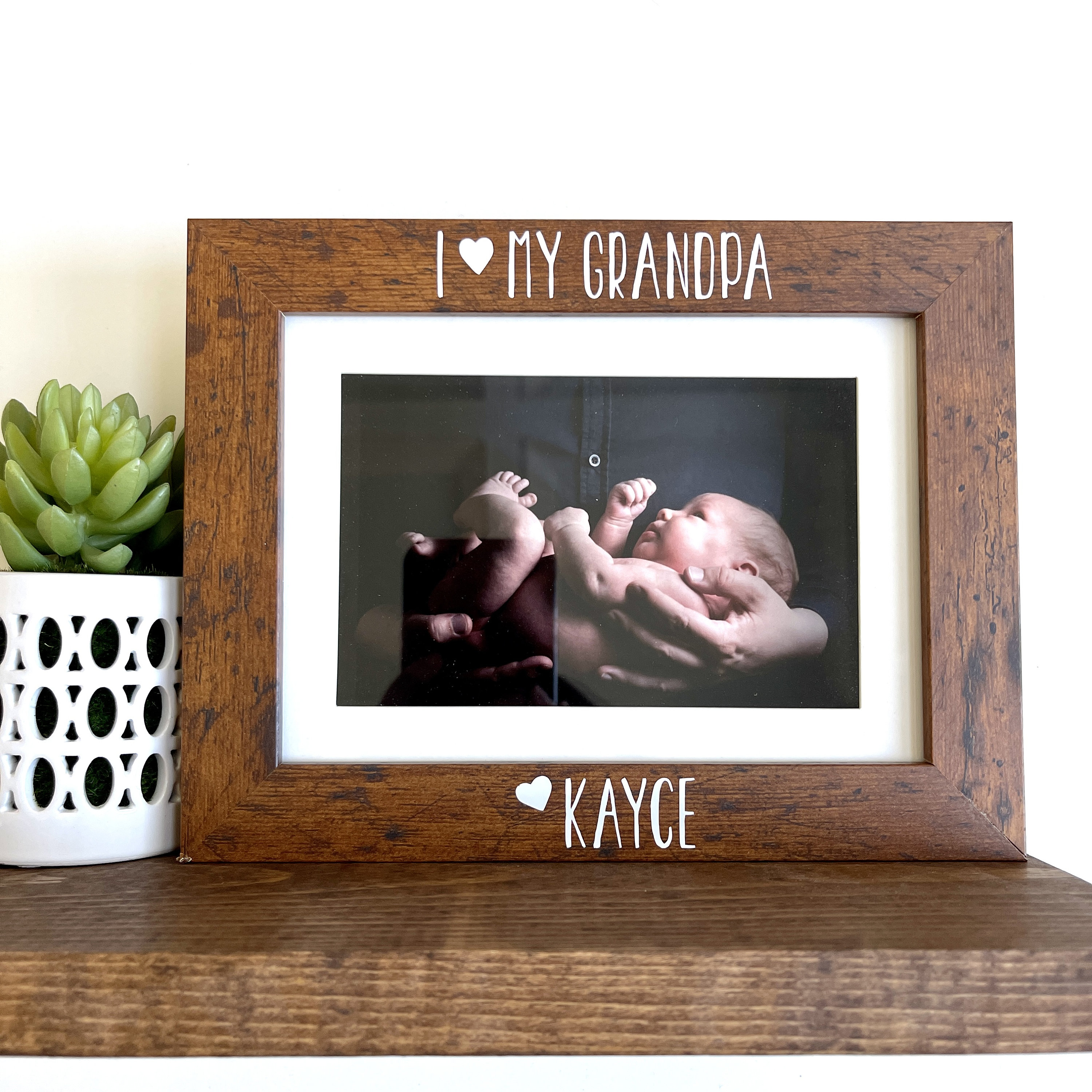 Personalized Grandpa Picture Frame: Grandchild Gift - Etsy