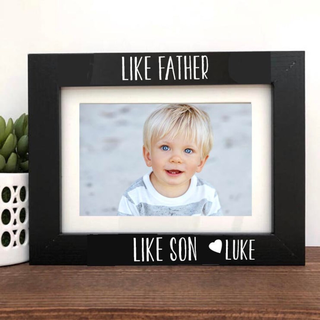 Like Father, Like Son Picture Frame, Father's Day Gift, Gift Ideas for ...