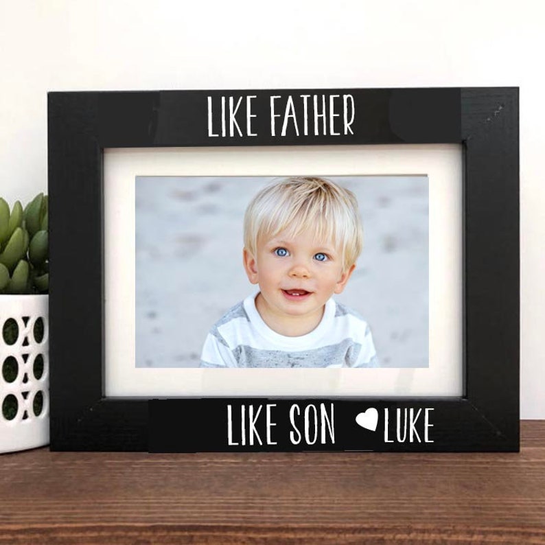 Like Father Like Son Picture Frame Father's Day Gift | Etsy