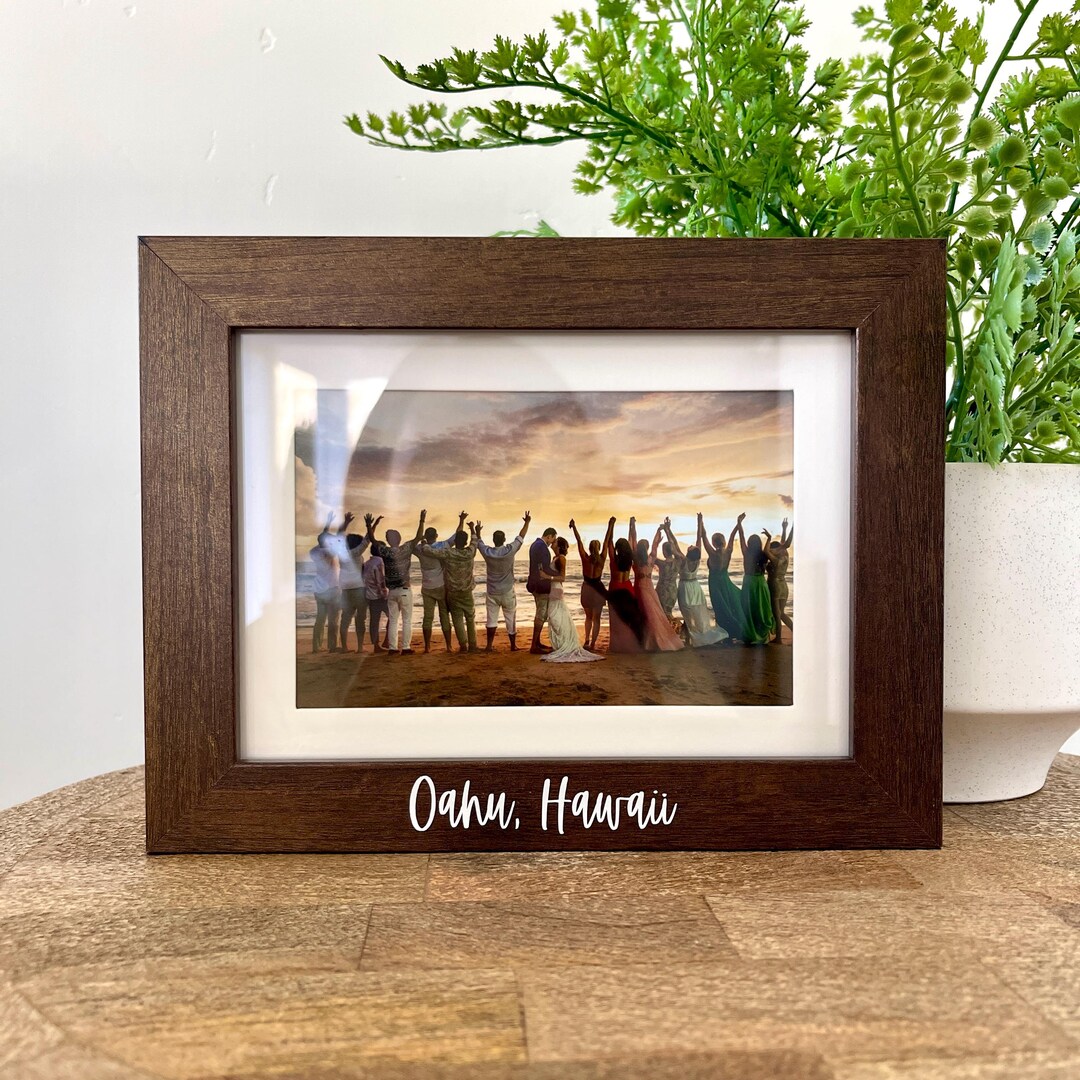 Personalized Destination Picture Frame, Vacation Picture Frame, Family ...