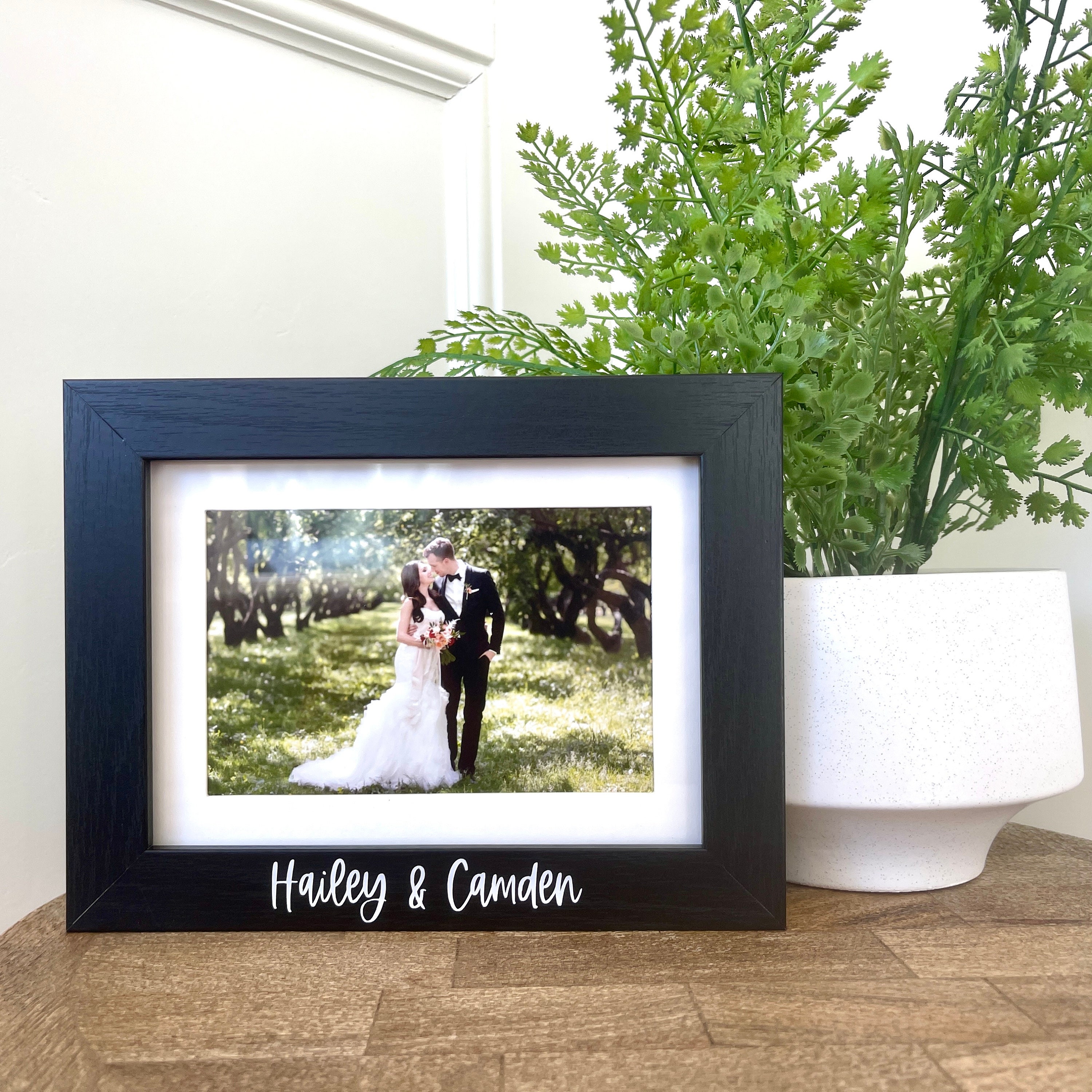 Personalized Couple Picture Frame, Picture Frame Gift for Her, Gift for ...