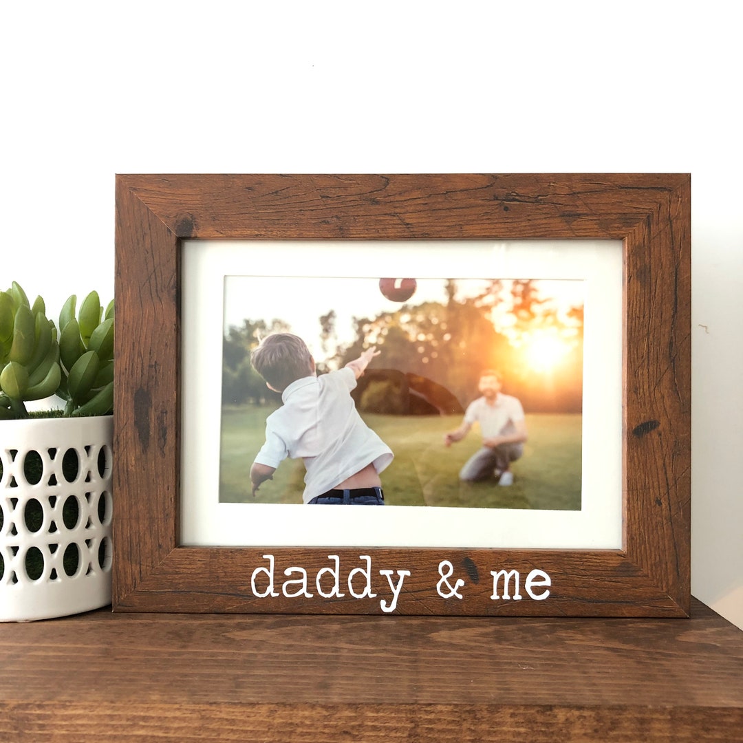Daddy and Me Picture Frame Gift, Dad Picture Frame Gift From Son ...