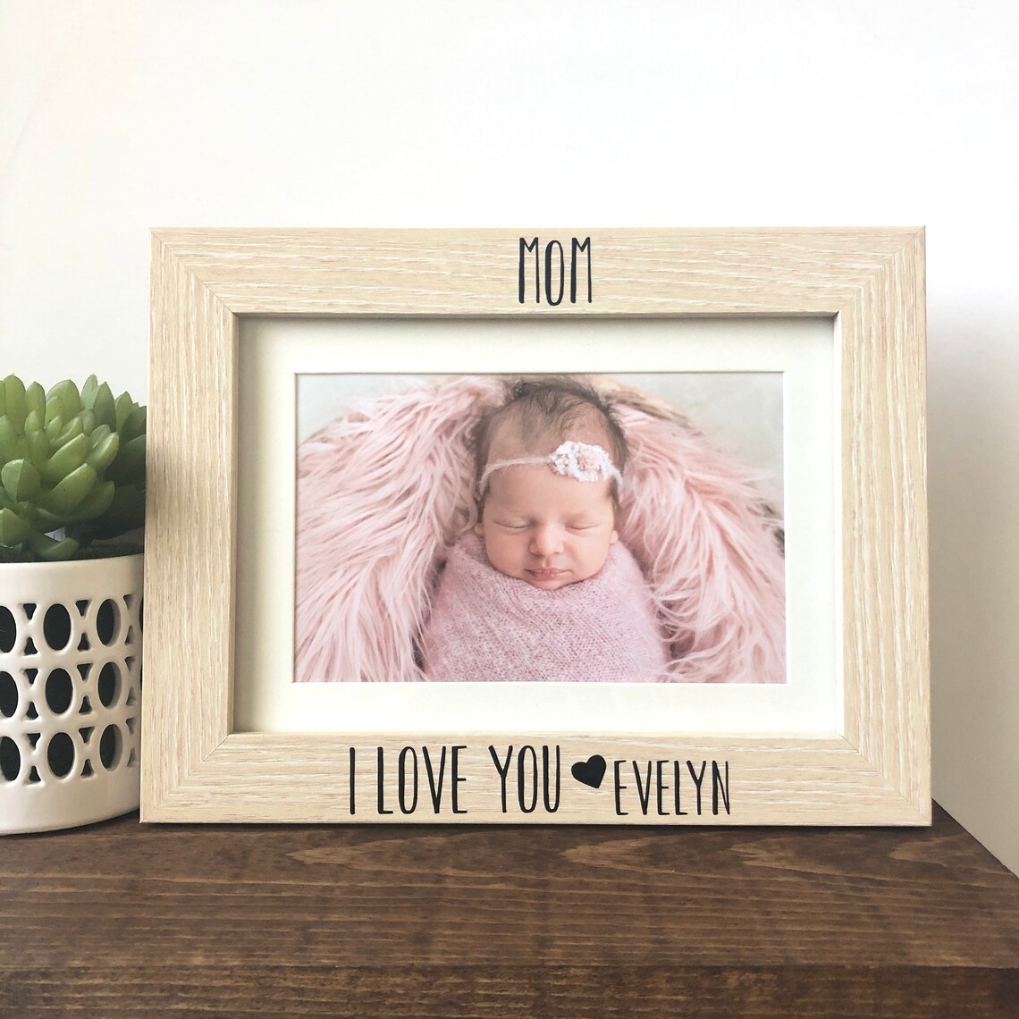 Mom I Love You Personalized Picture Frame Gift Personalized - Etsy
