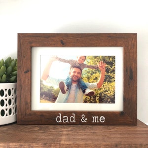 Dad and Me Picture Frame Gift, Dad Gift From Son, Picture Frame Gift ...