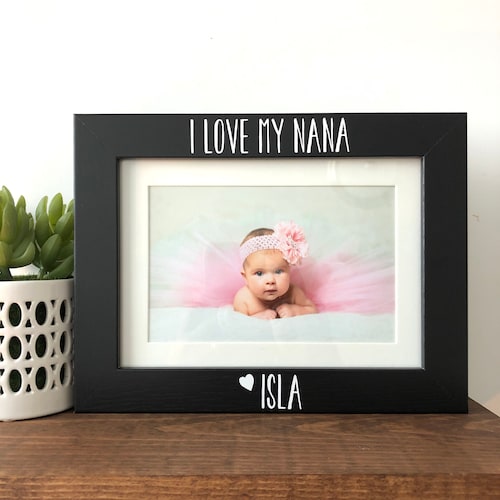 Nana's Little Girl Picture Frame Gift Mother's Day - Etsy