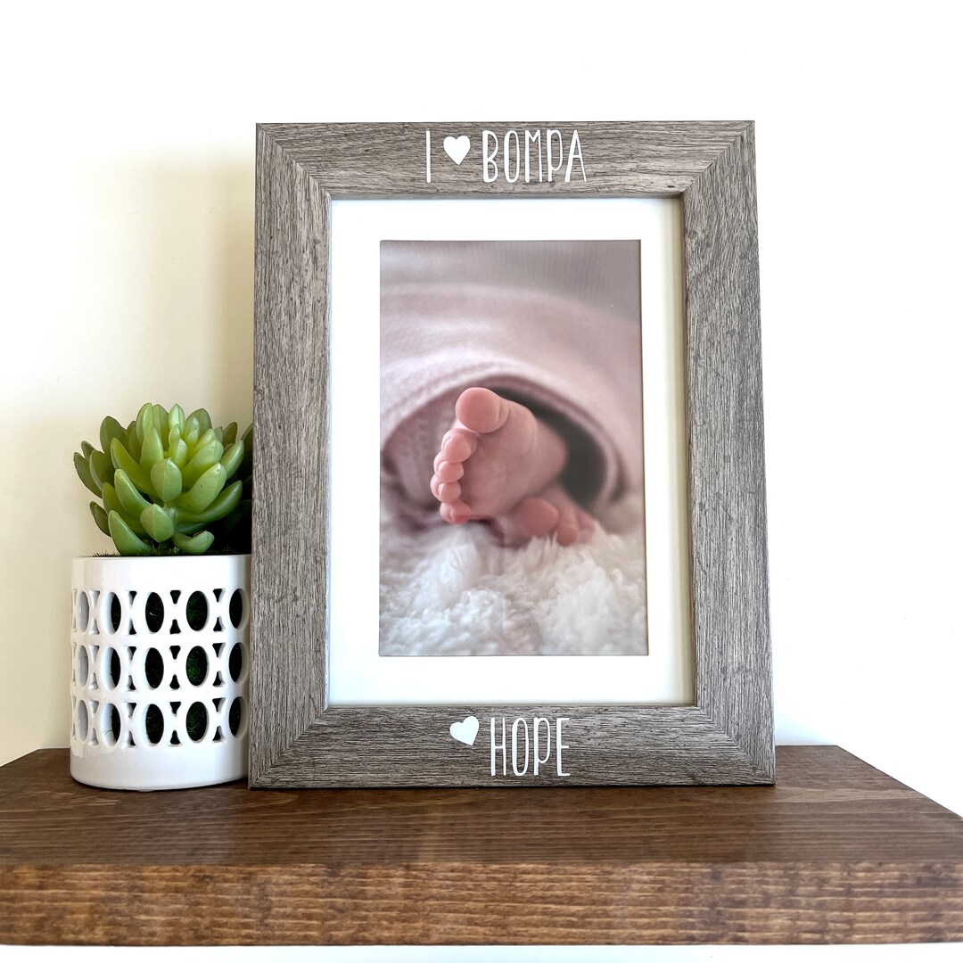 I Love Bompa Picture Frame, Bompa Gift, Gift for Bompa, Father's Day ...