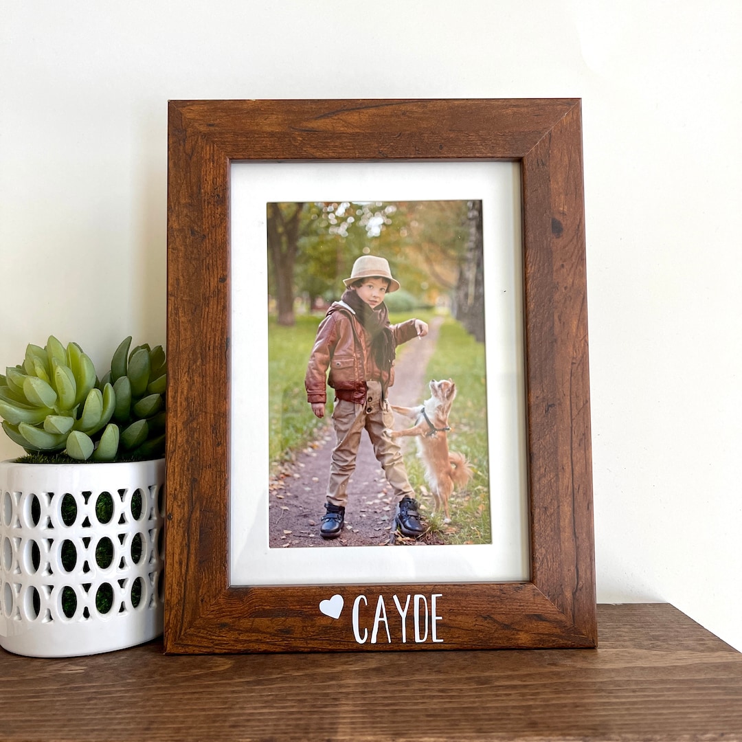 Personalized Name Picture Frame Gift, Nursery Decor Picture Frame, Kid ...