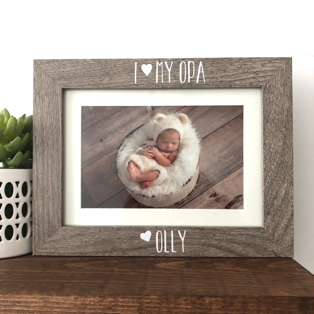 I Love My Opa Picture Frame // Opa Gift // Opa Picture Frame Gift Ideas ...